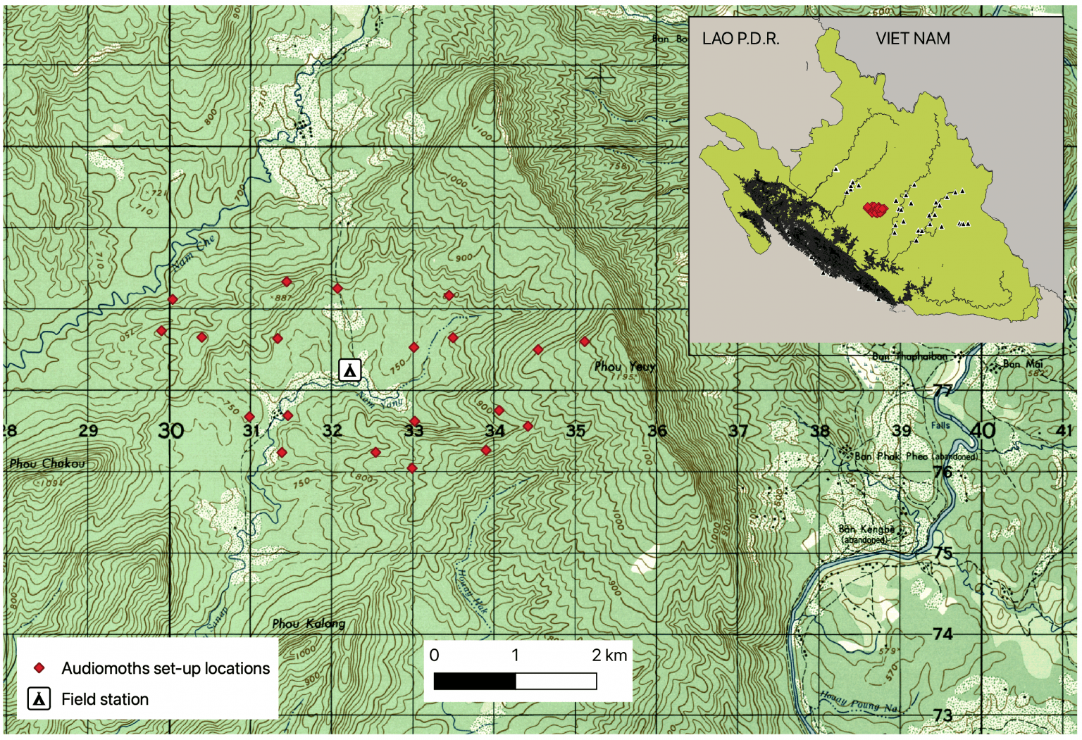 Recording gibbon calls in the field: we set-up automated recorders as ...